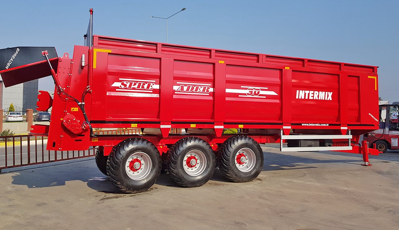 Solid Manure Spreader Trailer OZKGS30 - Intermix
